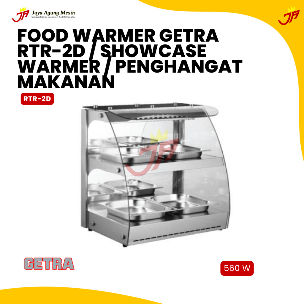 Jual GETRA Food Warmer RTR-2D / Showcase Warmer / Penghangat Makanan ...
