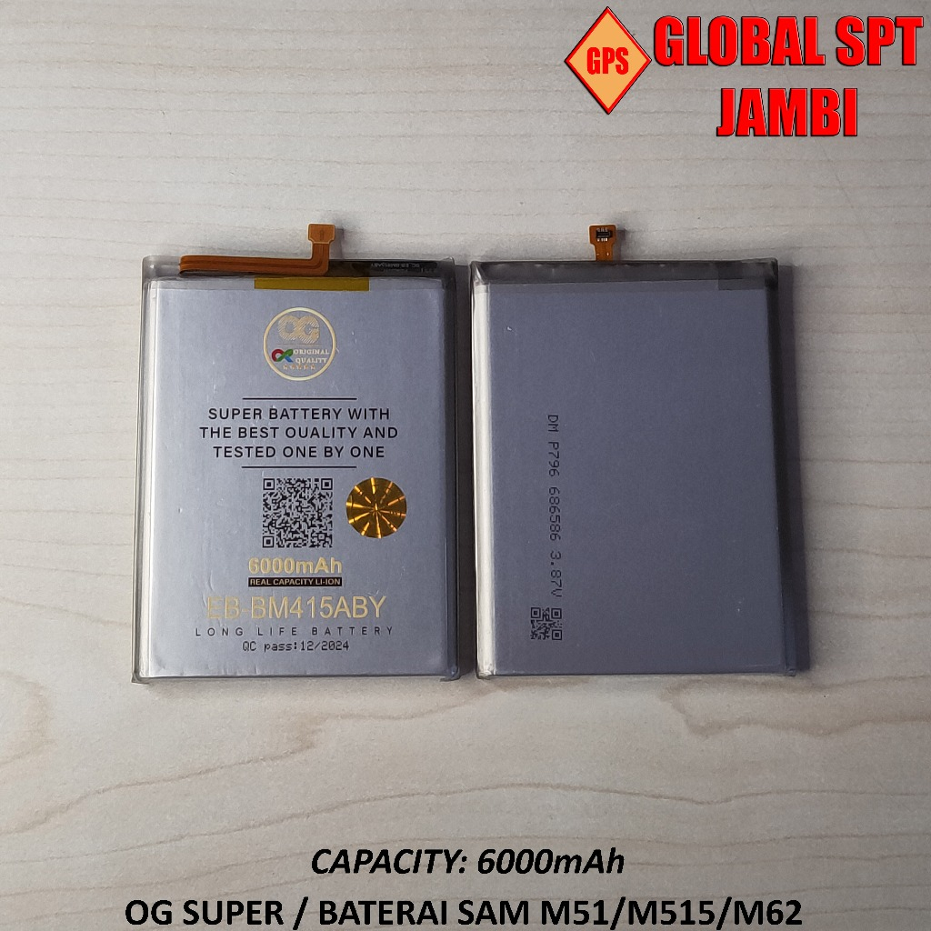 Jual OG SUPER / BATERAI SAMSUNG M51 / M515 / M62 / EB-BM415ABY / BATRE ...