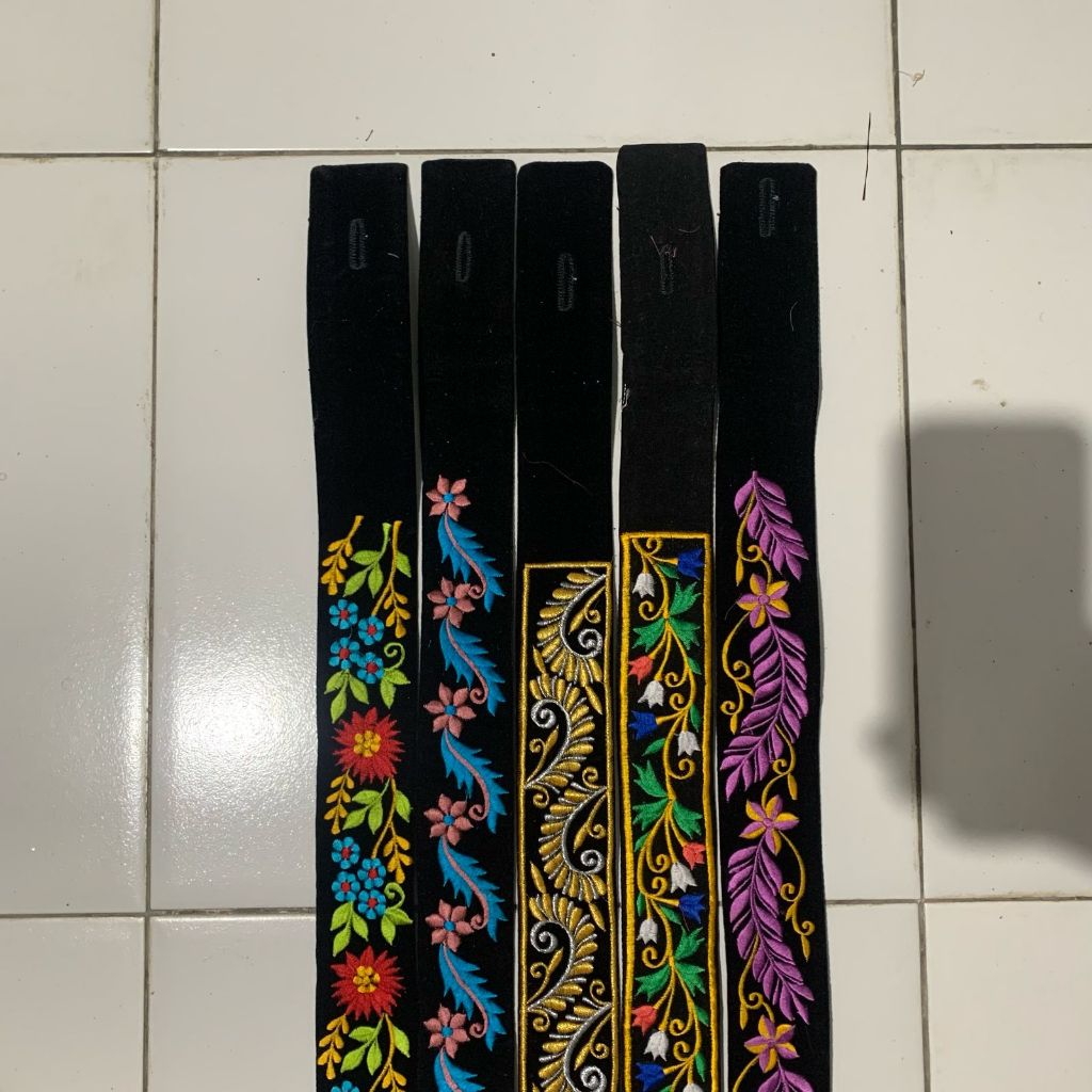 Jual Sabuk Epek Bordir + Timang Aksesoris Bapak Besan panjang 1.40m ...