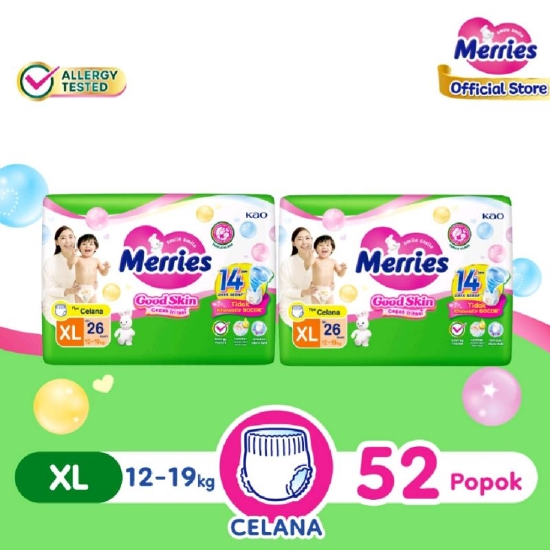 Jual Merries XL26 twin pack / Merries XL26 / Merries XL 26 / Merries XL 26 twin pack / Merries ...