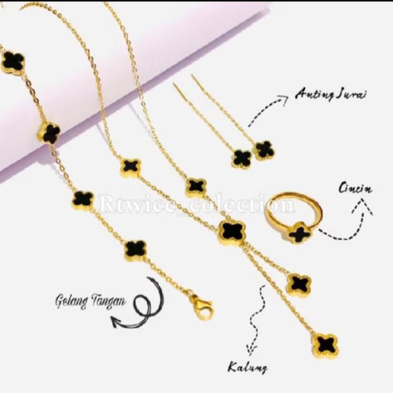 Jual Set perhiasan terlaris - satu set lengkap kalung gelang anting ...