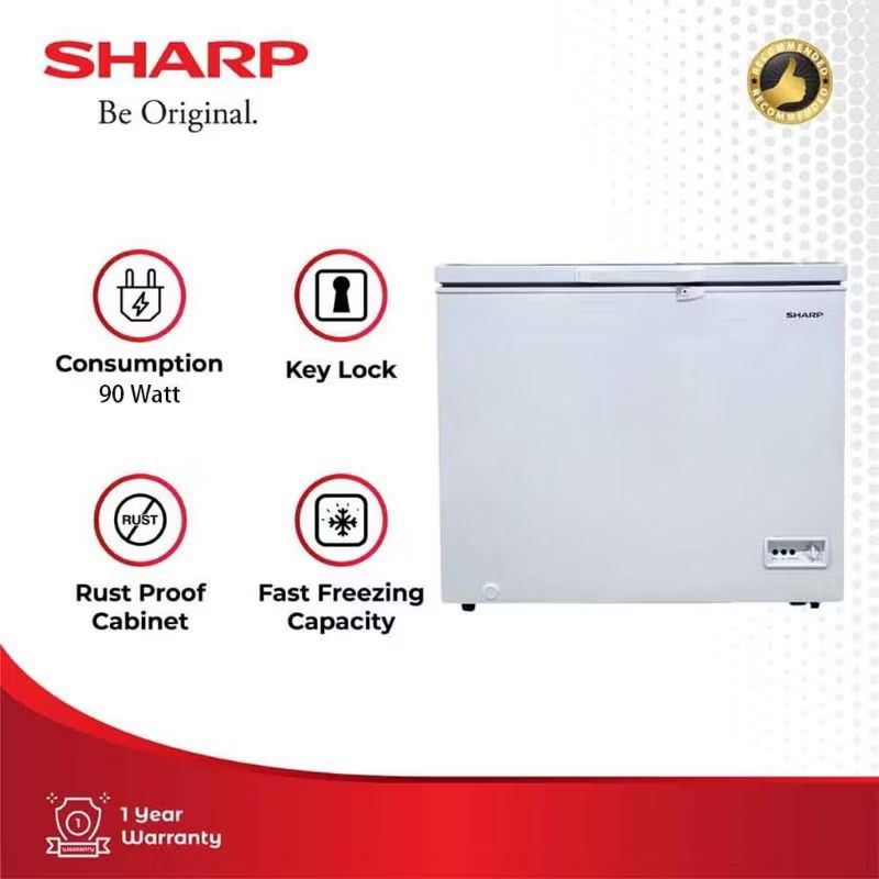 Jual Chest Freezer Box SHARP 200 Liter FRV-210X | Shopee Indonesia