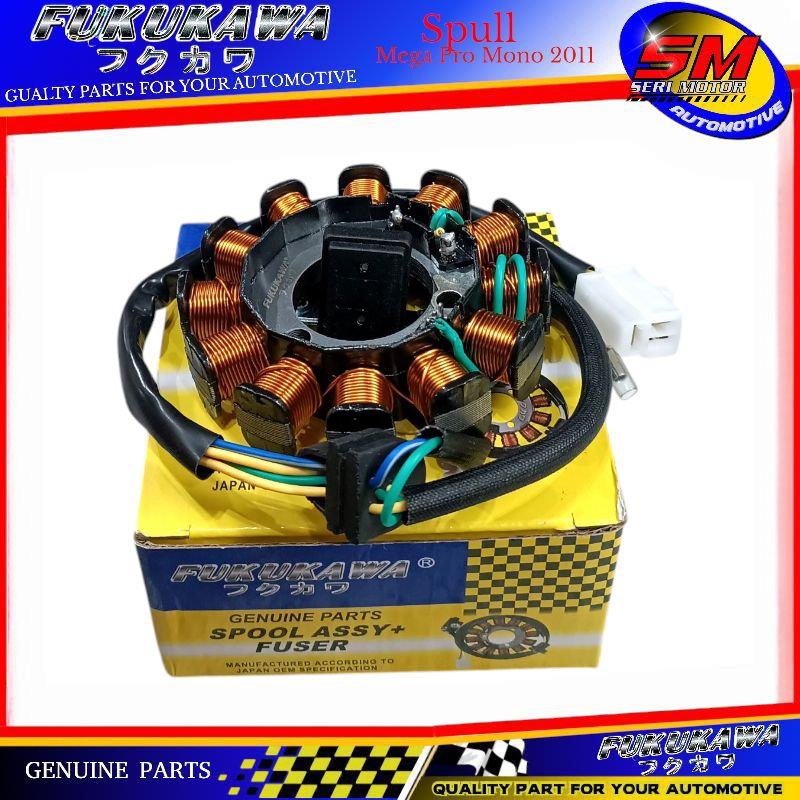 Jual Spull Spool Stator Komplit Honda Mega Pro Mono 2011 Fukukawa | Shopee Indonesia