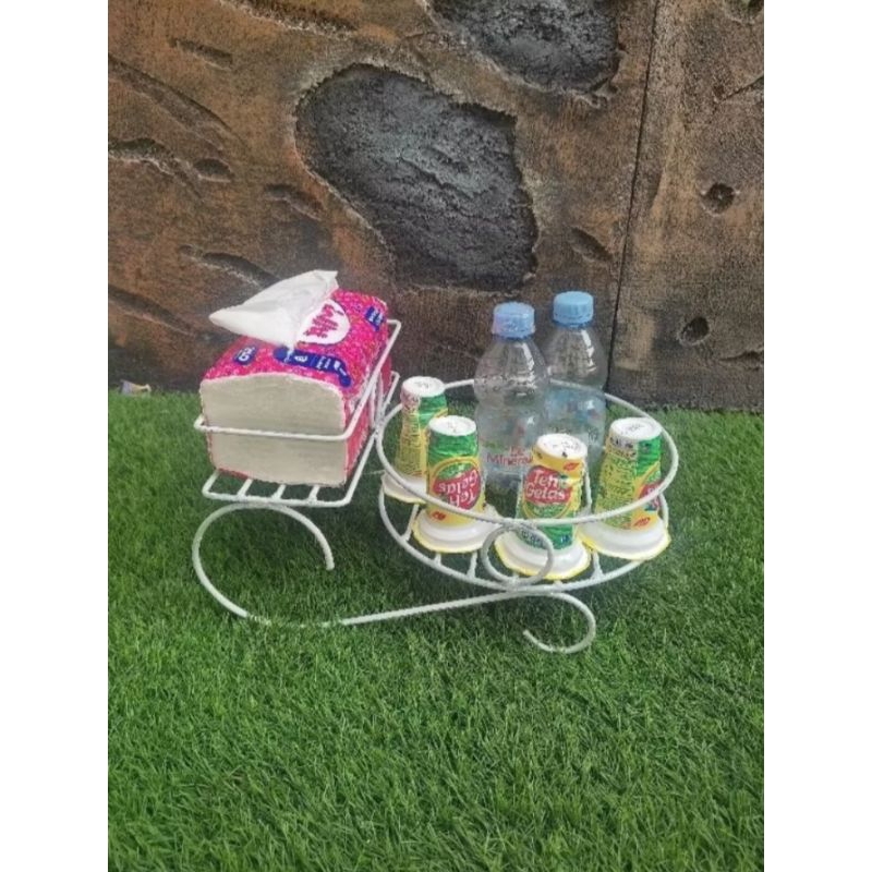 Jual Rak Tempat Minum Lebaran/Keranjang Tempat Air Mineral/Rak Botol ...