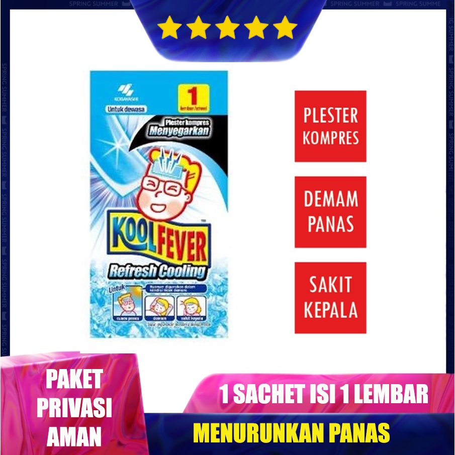 Jual Kool Fever Plester Kompres Demam Dewasa | Beli Koolfever For Adult 1 Sachet | Shopee Indonesia