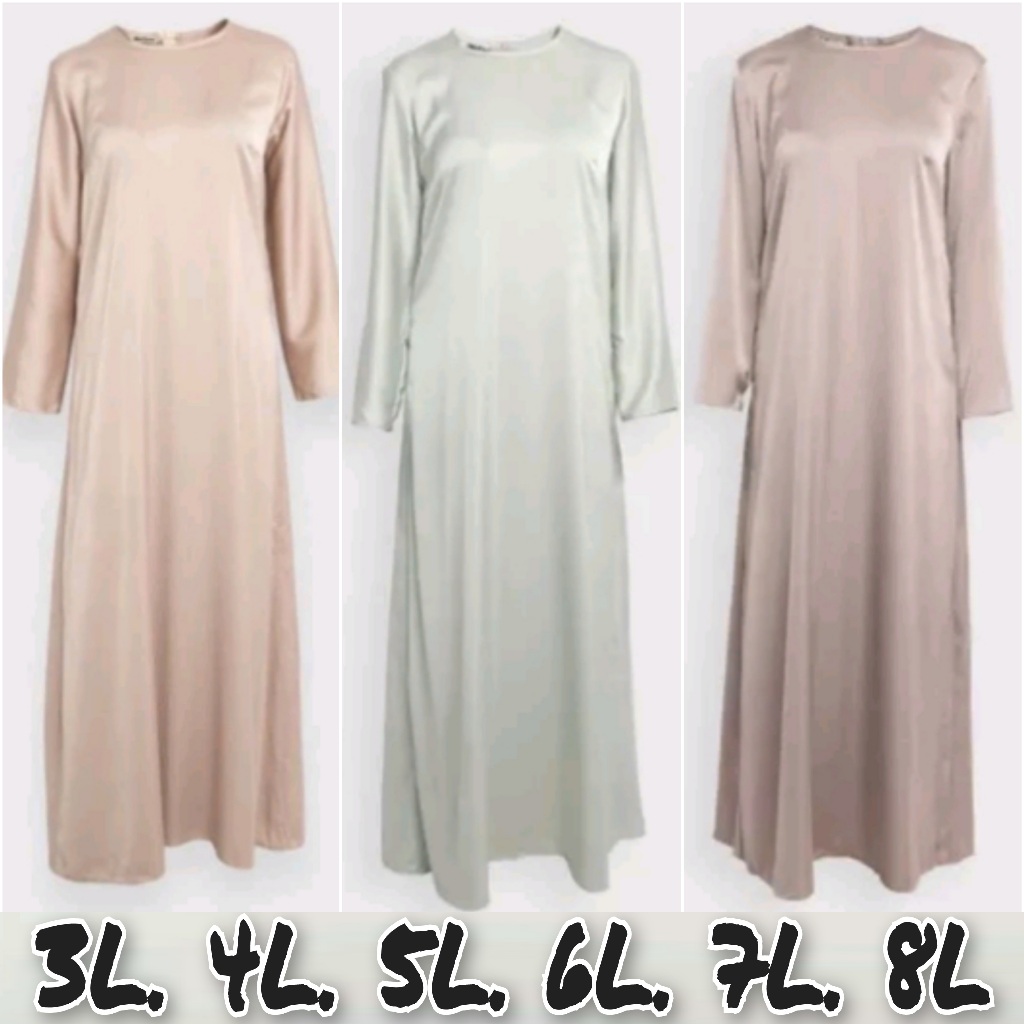 Jual Inner Dress Gamis | JUMBO Big Over Size | 70 WARNA | Shopee Indonesia