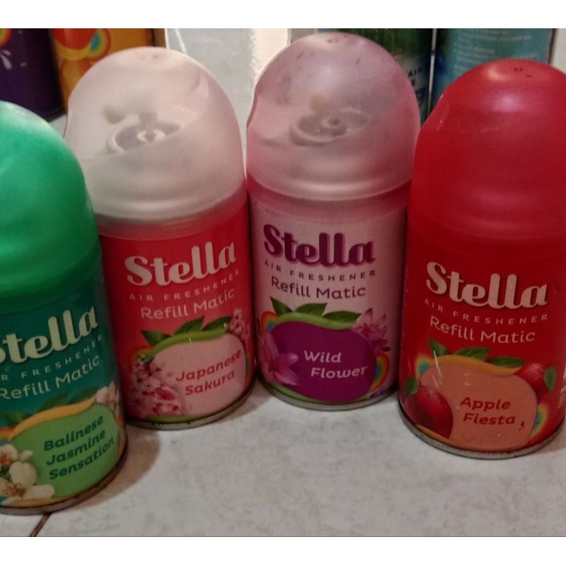 Jual STELLA refil matic 160ml air freshener pengharum ruangan | Shopee ...