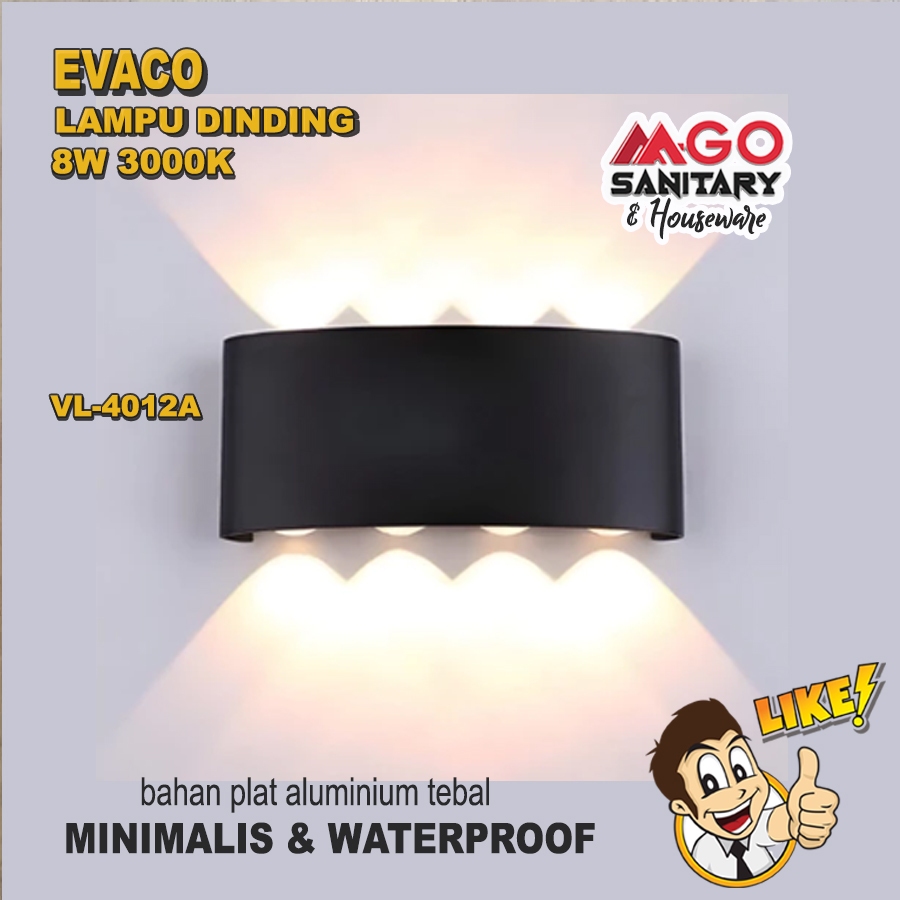 Jual VACOLUX / EVACO LAMPU DINDING WATERPROOF MINIMALIS/LAMPU TAMAN ...