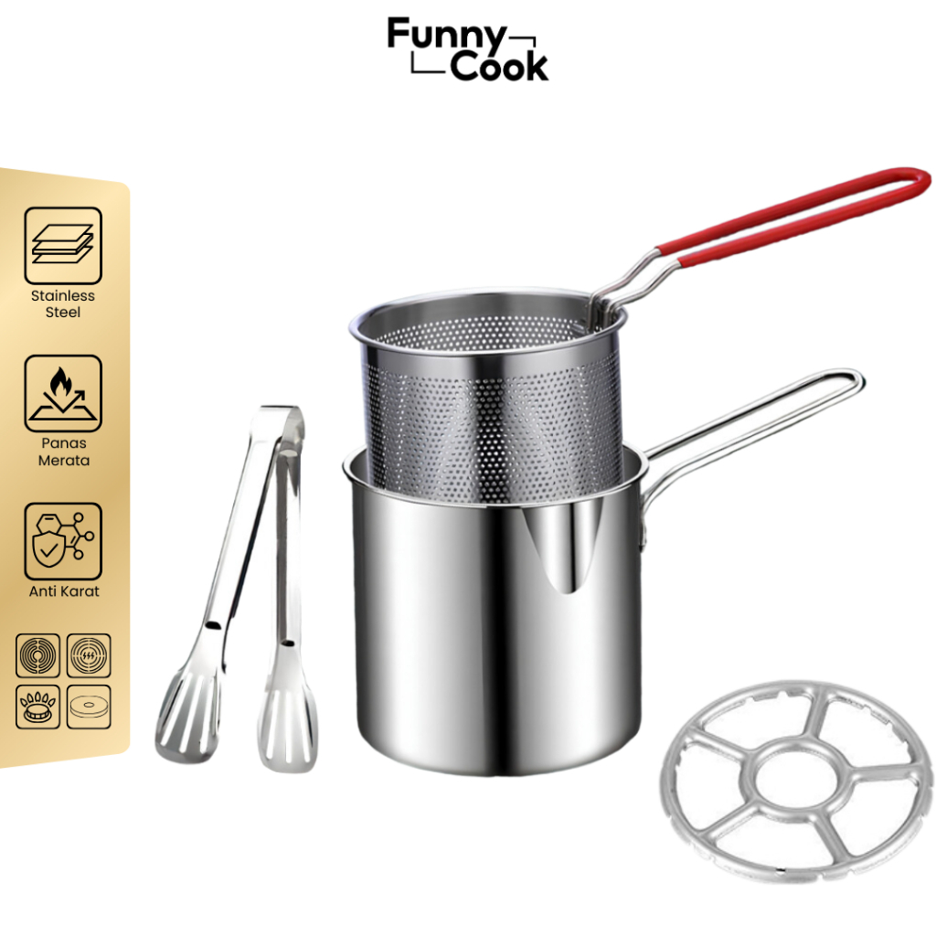 Jual PANCI PENGGORENGAN plus saringan Capitan Serbaguna Deep Fryer 3in1 ...