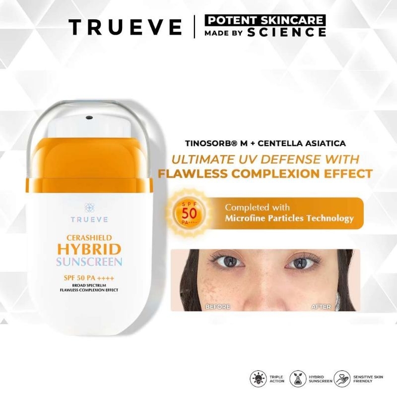 Jual NEW Trueve Sunscreen - Cerashield HYBRID Gel Sunscreen | Shopee ...