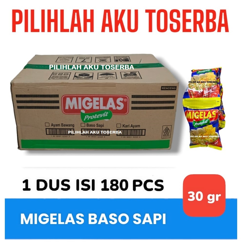 Jual Mie Gelas Migelas Rasa Baso Sapi @30 Gr - (HARGA 1 DUS isi 12 ...