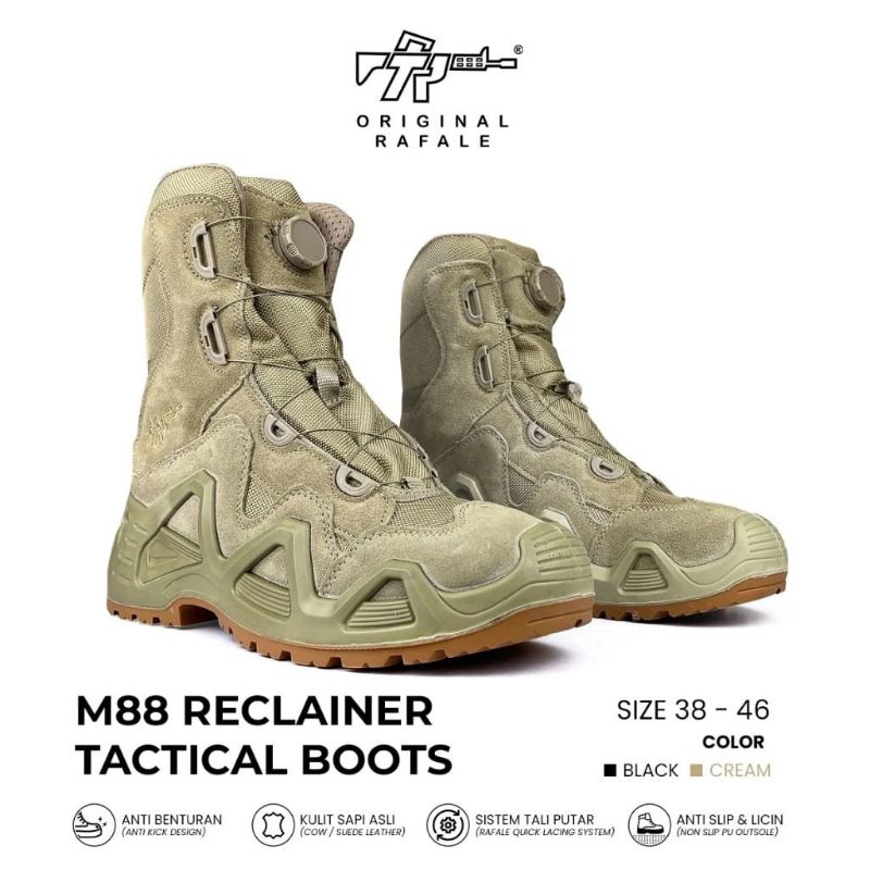 Jual sepatu tactical army boots orginal rafale tali putar | Shopee ...