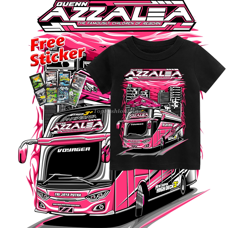 Jual Baju Anak Bus AZZALEA Kaos Vektor Bus Telolet Anak Laki - Laki 1-12 Tahun | Shopee Indonesia
