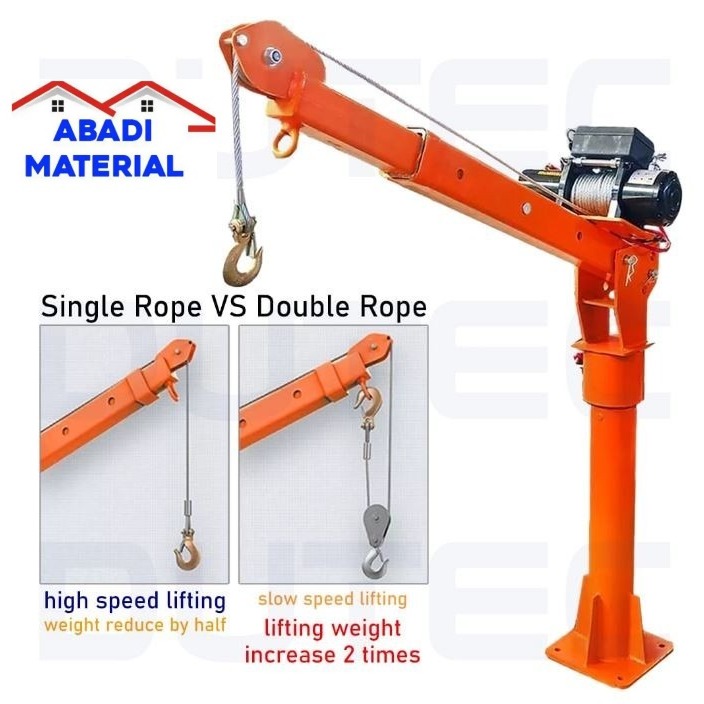 Jual Mini Truck Crane Lifting Crane Katrol Mobil Truk kapasitas 1 Ton ...