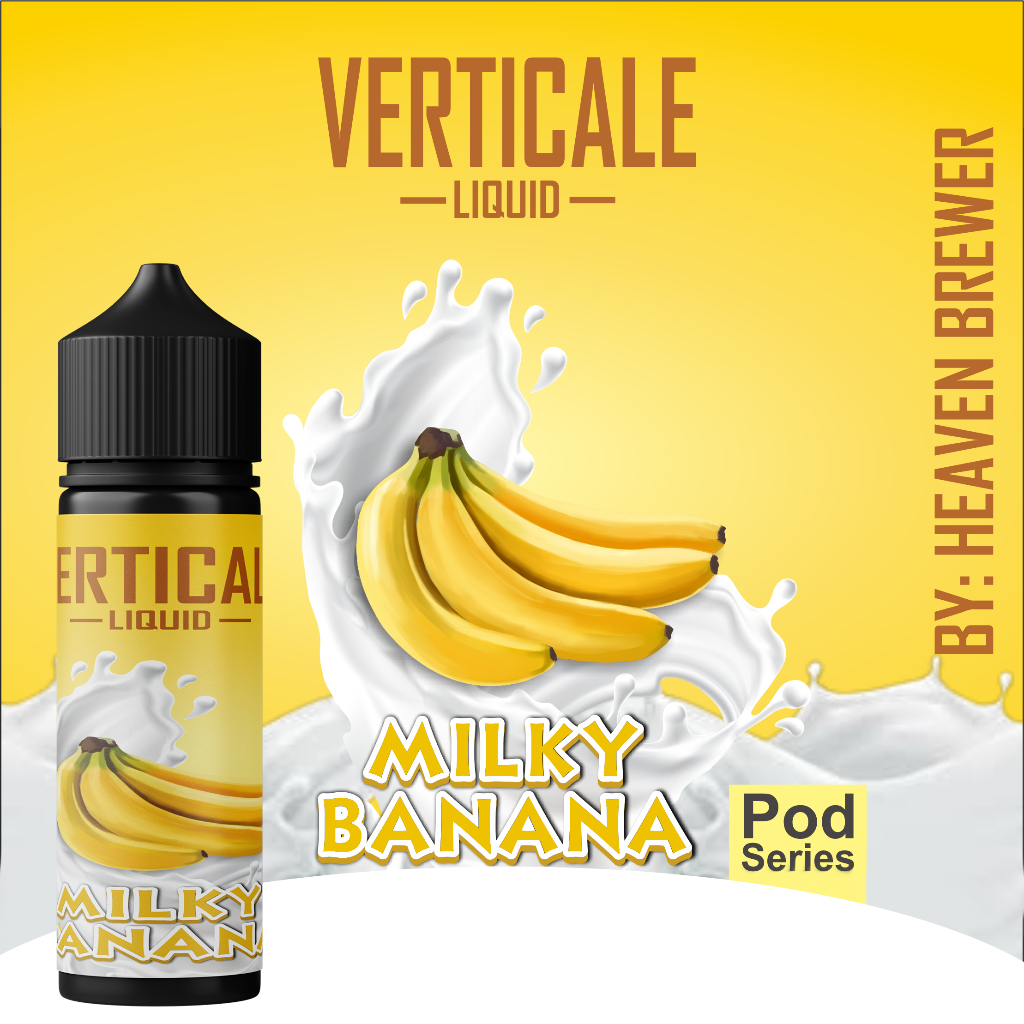 Jual Verticale Liquid Rasa Milky Banana Cream 60ML Pod Series By Heaven ...
