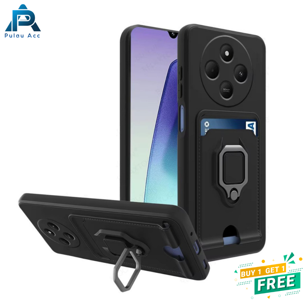 Jual Case Xiaomi Redmi A3 A3X A3 Pro A4 Softcase Card Slot Ring Slide ...