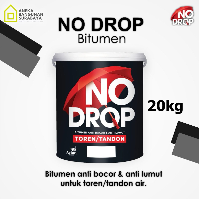 Jual No Drop BITUMEN BLACK 20kg pail | pelapis anti bocor bitumen aspal hitam | Shopee Indonesia