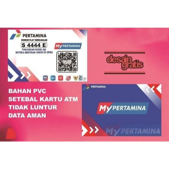 Jual CETAK KARTU MY PERTAMINA BAHAN PVC MURAH SETEBAL KARTU ATM | Shopee Indonesia