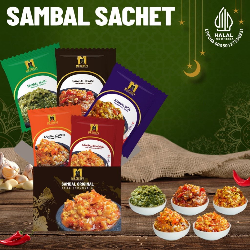 Jual Sambal Sachet Mr.Crispy | Shopee Indonesia