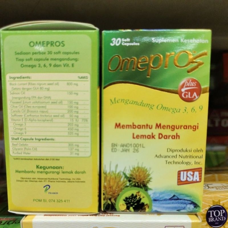 Jual Omepros mini capsul 10 & 30 Soft Kapsul / Suplemen / Omega 3 ...