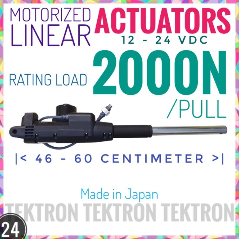 Jual Motorized Linear Actuator 2000N 12vdc sd 24vdc Penggerak Penarik ...