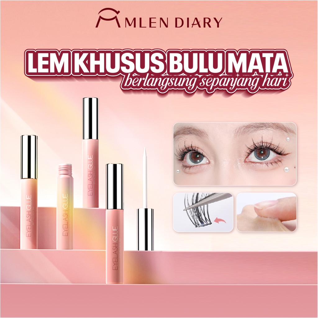 Jual Mlen Diary Bulu Mata Lem Palsu 5ml untuk Bulu Mata Lem Bulu Mata | Shopee Indonesia