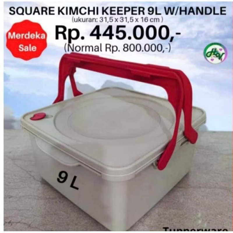 Jual Square Kimchi Keeper 9L Tupperware | Shopee Indonesia