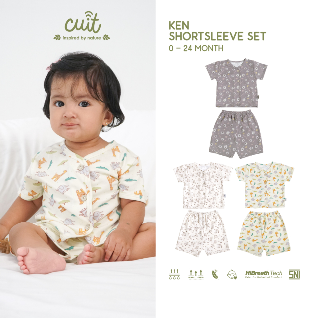 Jual Cuit Ken Setelan Anak Bayi 0 - 2 Tahun Kaos Tangan Pendek Motif ...