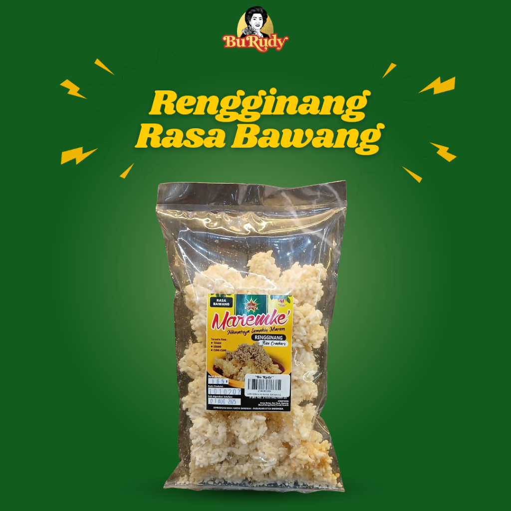 Jual Rengginang Rasa Bawang Nikmat Crunchy 165g | Shopee Indonesia