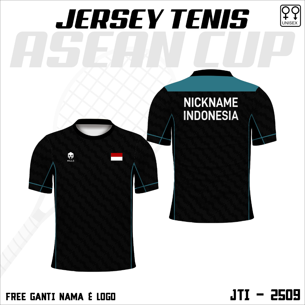 Jual Baju olahraga tennis lapangan asean cup 2025 jersey tenis gratis ...