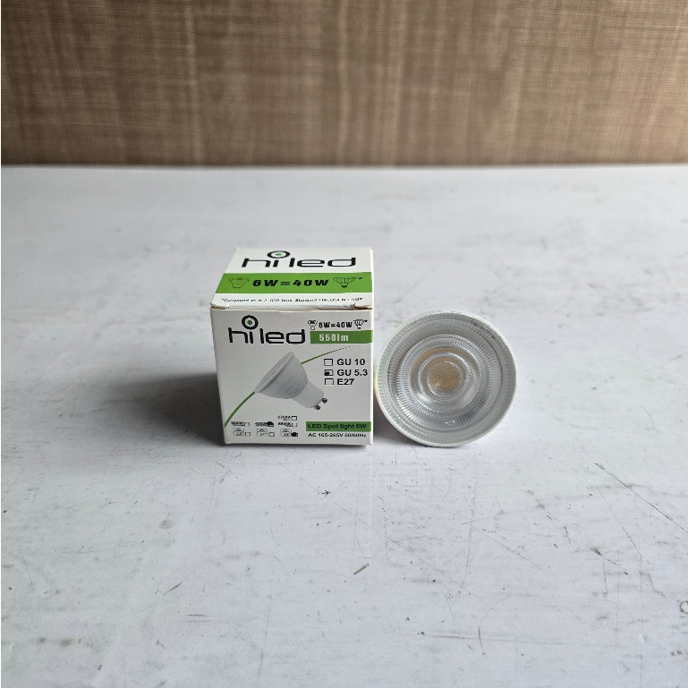 Jual Hiled LED Spot Light 6W GU5.3 220V 4000K (Cool White) | Shopee ...