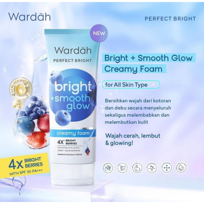 Jual Wardah perfect Bright Facial Foam- sabun cuci muka wardah | Shopee ...