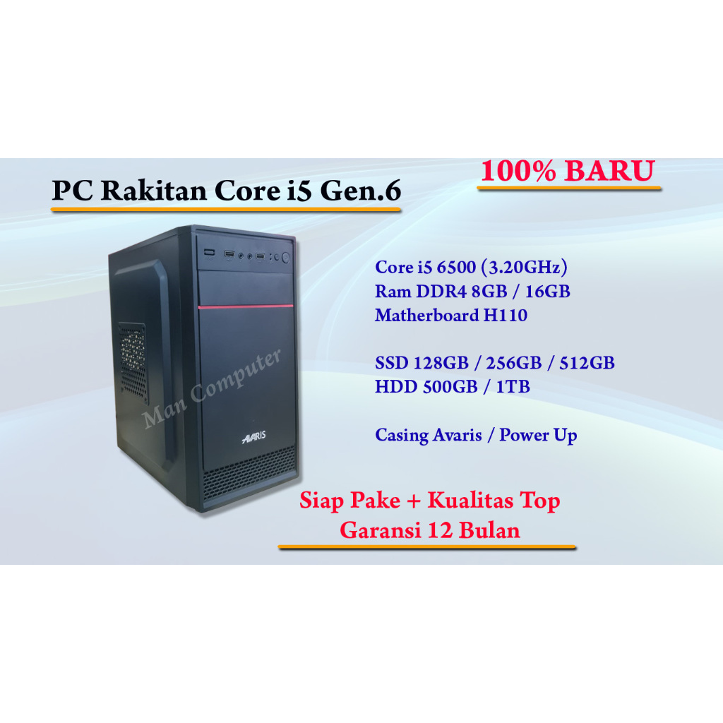Jual PC/CPU Gen 6 Core i3 dan Core i5 PC Gen gen6 Ddr4 | Shopee Indonesia