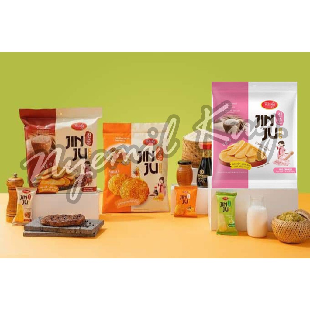 Jual JIN JU Rice Crackers - Richy JINJU - RICHY Krekers Beras - Pink ...