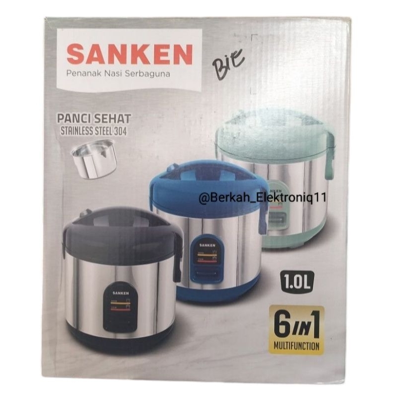 Jual Penanak Nasi Sanken Murah 1Liter Stainless // Magic Com Sanken ...