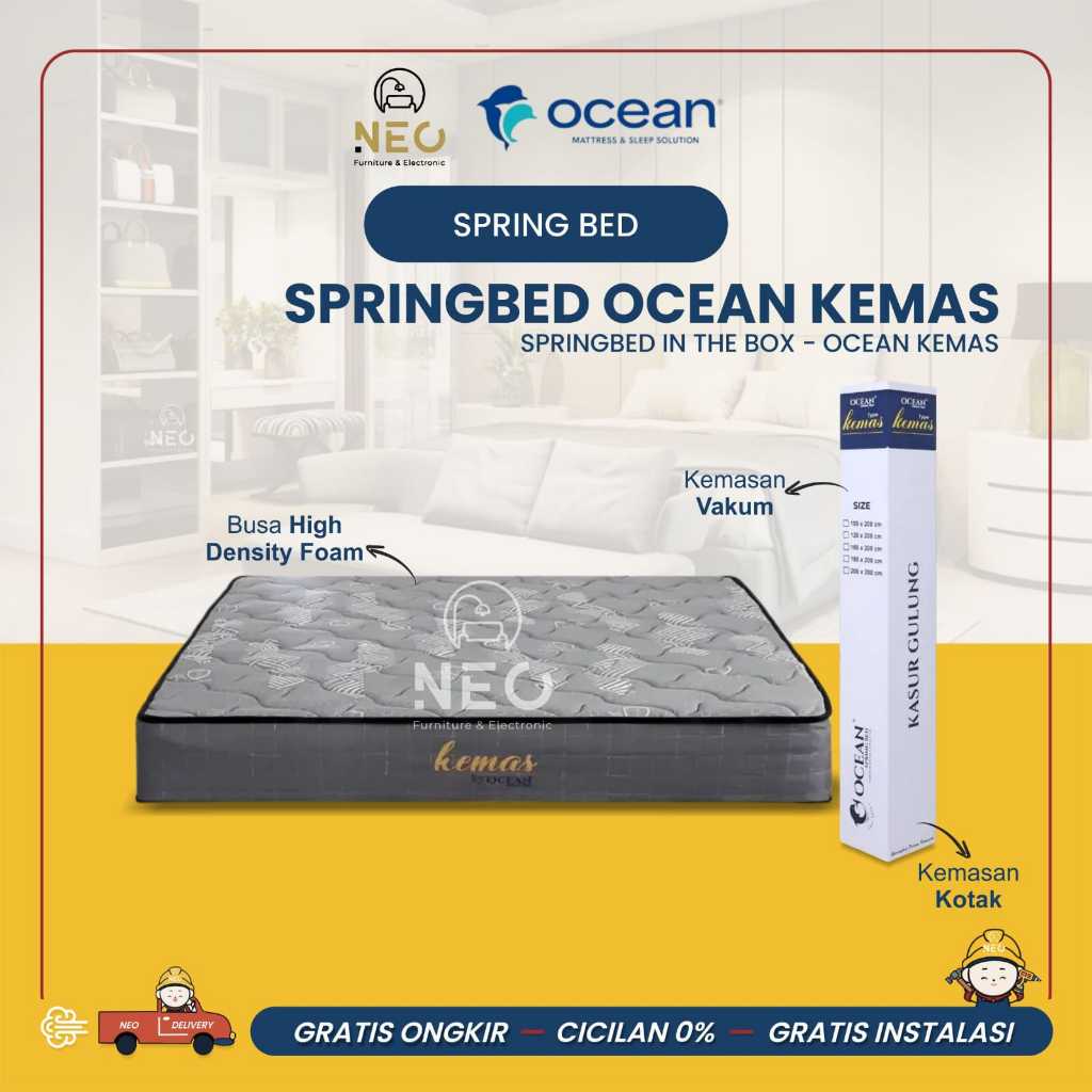 Jual SPRINGBED OCEAN IN THE BOX KEMAS KASUR AJA 180x200 CM MATRASS ONLY ...