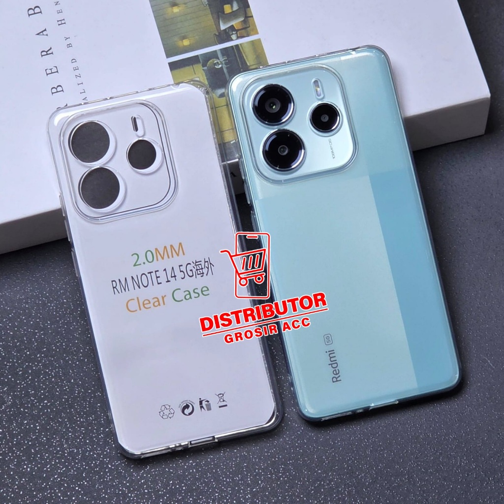 Jual REDMI NOTE 14 5G CLEAR CASE 2.0MM PREMIUN CASE BENING REDMI NOTE ...