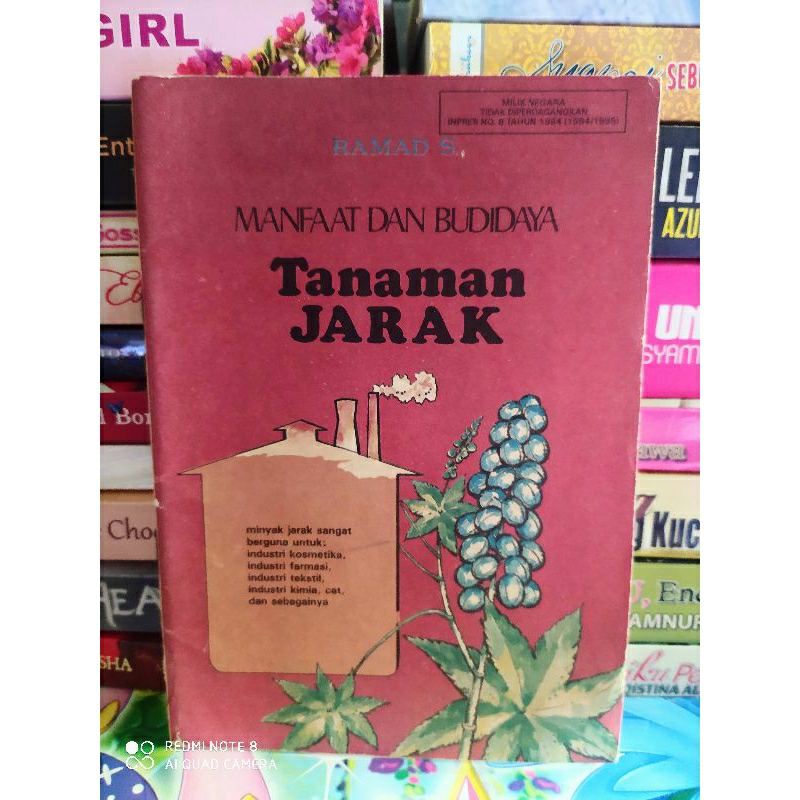 Jual BUKU MANFAAT DAN BUDIDAYA TANAMAN JARAK (ORIGINAL) | Shopee Indonesia