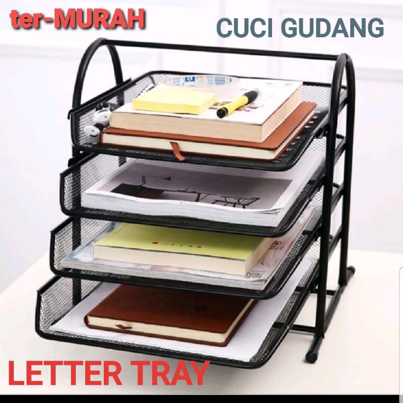 Jual Rak surat rak dokumen kertas 4 susun sleding besi | Shopee Indonesia