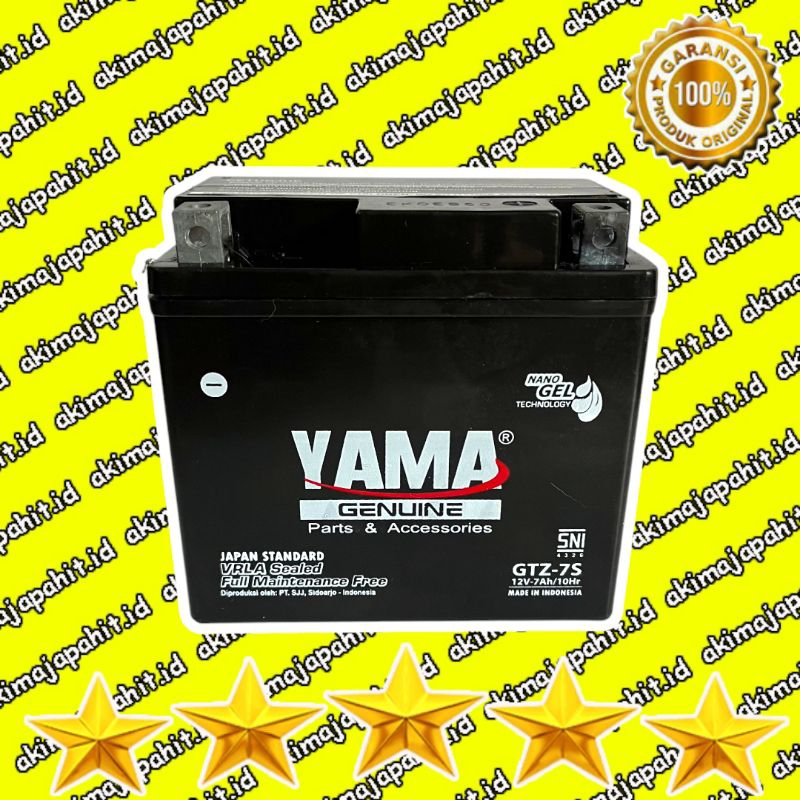 Jual AKI FULL KERING GTZ7S YAMA 7Ampere | Shopee Indonesia