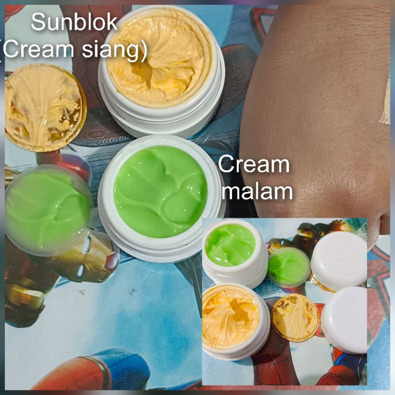 Jual Ecer sunblock dan cream malam(salep ijo) pudarkan flex je ra wat ...