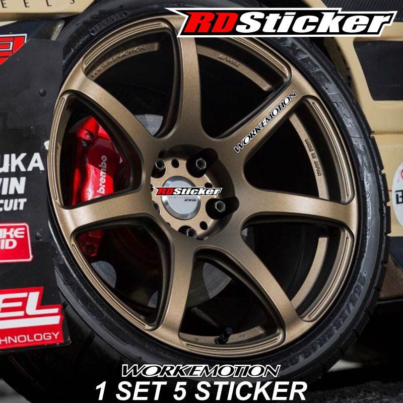Jual sticker velg work emotion | Shopee Indonesia