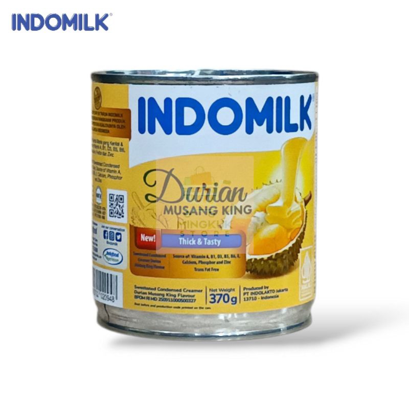 Jual Indomilk Susu Kental Manis Durian Musang King 370gr Kaleng ...