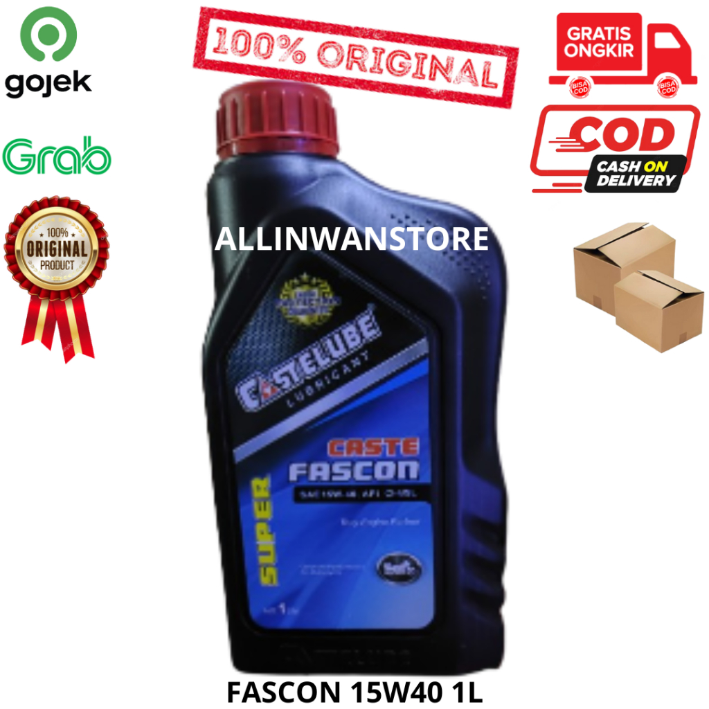Jual CASTELUBE FASCON 15W40 1L 1 Liter | Shopee Indonesia