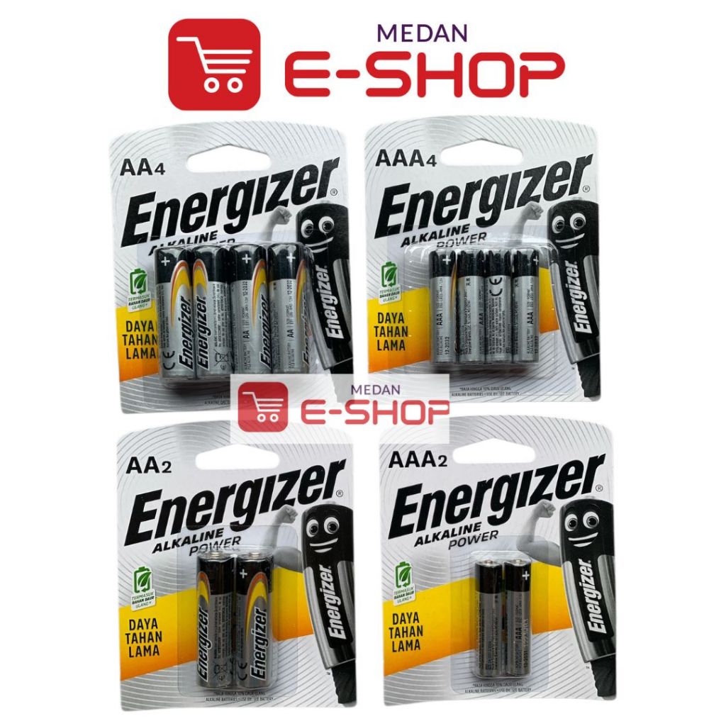 Jual Battery / Baterai ENERGIZER Alkaline Power AA ( A2 ) /AAA ( A3 ) BP2 dan BP4 | Shopee Indonesia