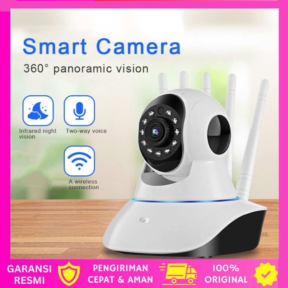 Jual CCTV V380 Pro Smart IP Kamera 3 antena Wireless IP Camera 1080HD Mini cctv wifi jarak jauh ...