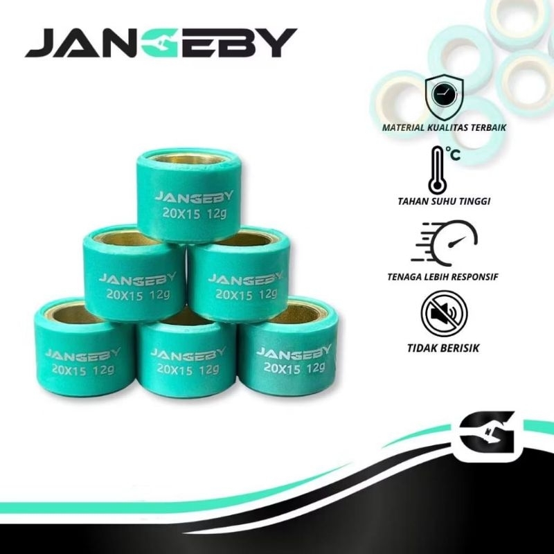 Jual roller proper jangeby 20x15 9-15gram vario 125 150 160 pcx cbu adv ...