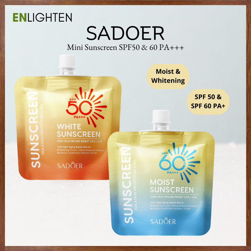 Jual SADOER Sunscreen Sunblock UV Whitening Moist SPF50 & SPF60 PA+++ Cream Anak dan Dewasa ...