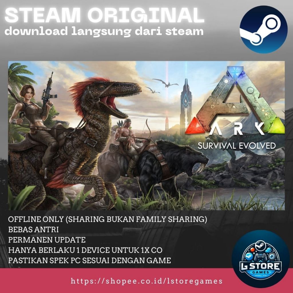 Jual ARK: Survival Evolved MAC PC Sharing Original Offline | Shopee ...
