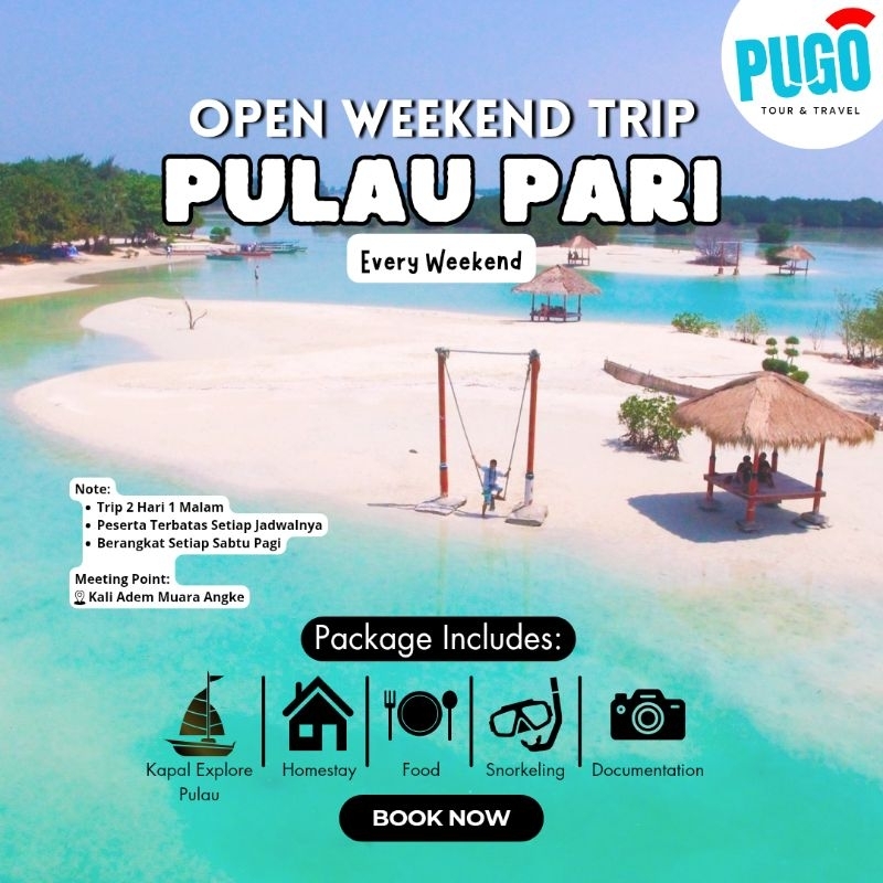 Jual Paket Tour Open Trip Pulau Pari (Pulau Seribu) | Shopee Indonesia